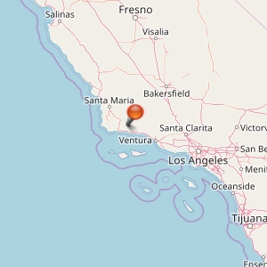 Goleta Beach State Park, a California park located near Carpinteria ...